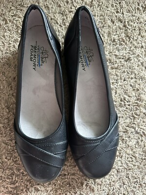 LifeStride Velocity Memory Foam Black Womens Flats Shoes Size 9.5 | eBay