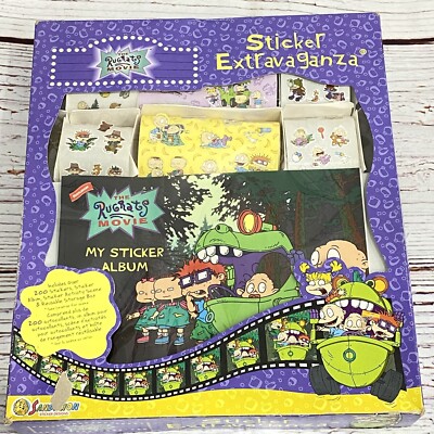 Vintage New 1998 The Rugrats Movie Stickers & My Sticker Album ...