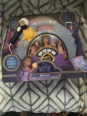 Disney WISH Sing-Along Kids Boombox Bluetooth & Working Mic | eBay