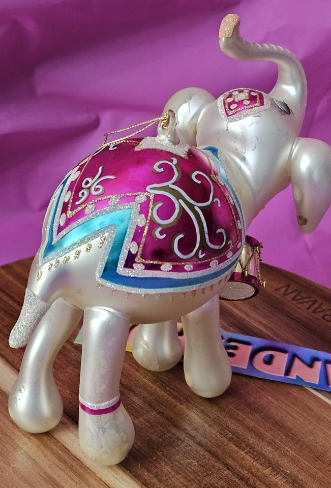 Christopher Radko Disney Jumbo Drummer Retired Elephant 1998 Glass Ornament | eBay