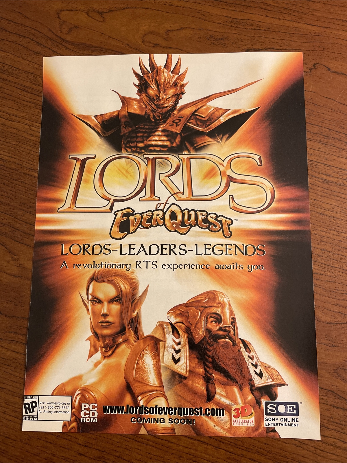 Lords Of EverQuest Print Ad/Poster Art PC | eBay