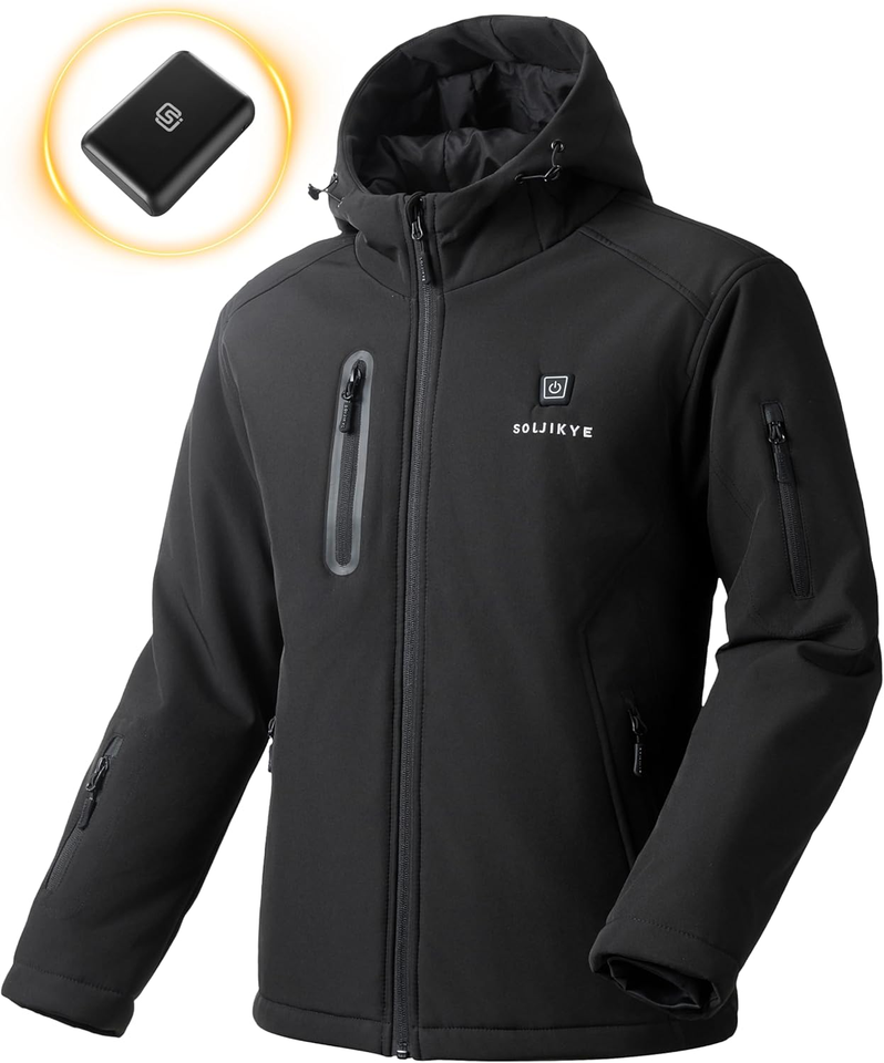 Heated Jacket for Men with 12V/20000Mah Battery Pack, Men'S Winter ...