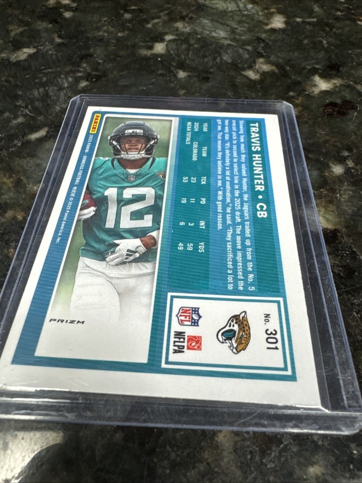 Travis Hunter Rated Rookie Ruby Jacksonville Jaguars Donruss Optic | eBay