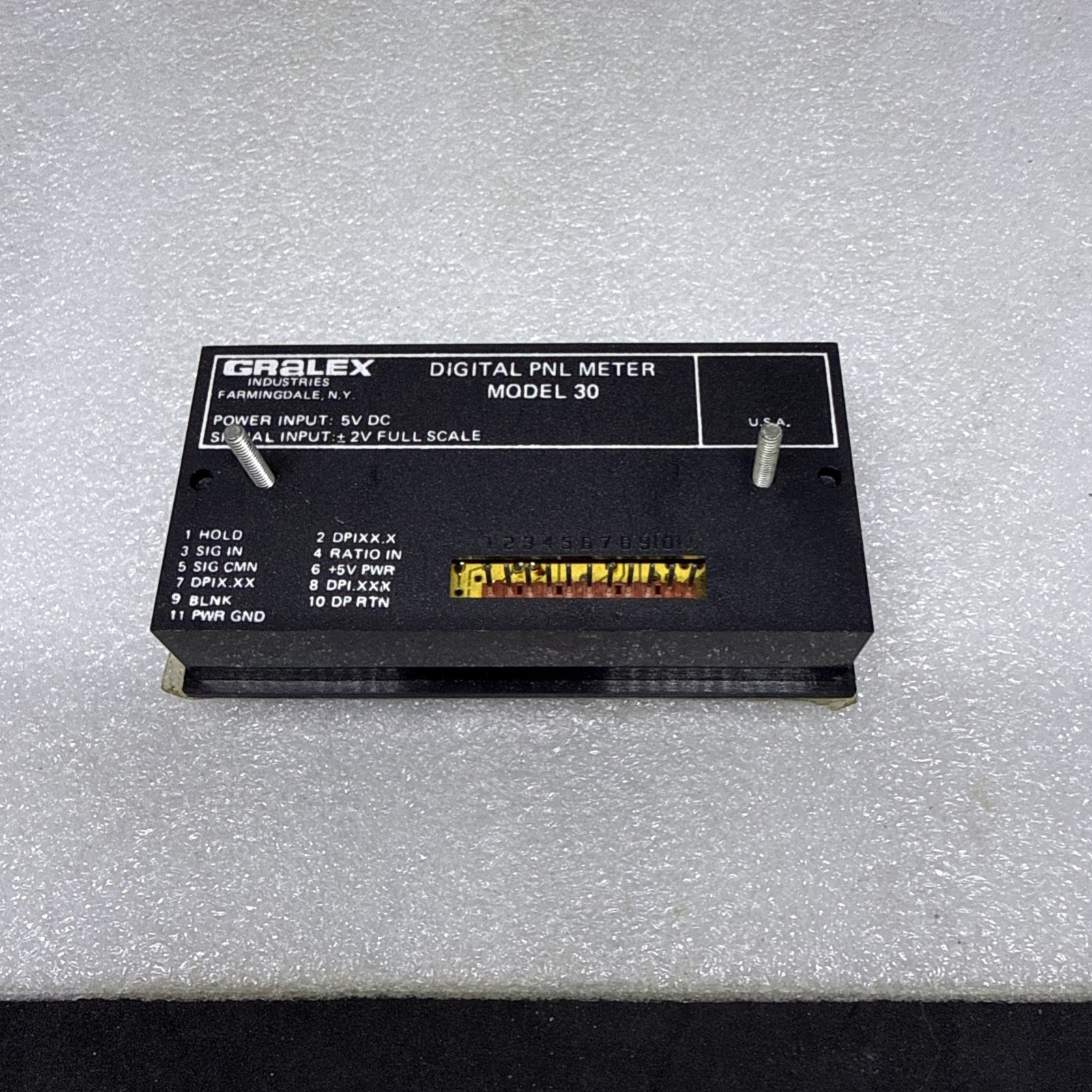 Gralex Model 30 Digital Panel Meter | Industrial Meter, New Open Box