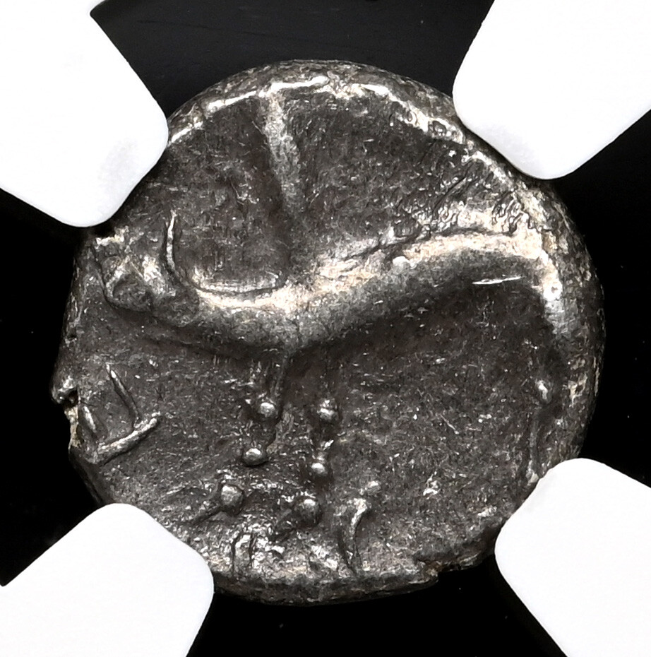 CELTIC, Central Gaul. Sequani. 1st Century BC. Quinarius, Boar, NGC XF ...