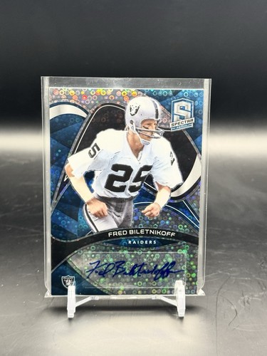 2022 Spectra Signatures Blue Disco Fred Biletnikoff Auto /30 #SIG-FBI ...