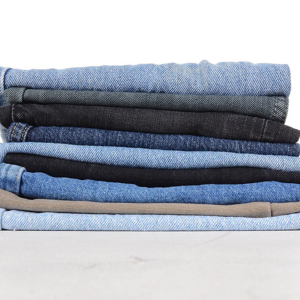 1KG Denim Fabric Off-Cuts Scraps Legs Textiles VARIOUS COLOURS | eBay