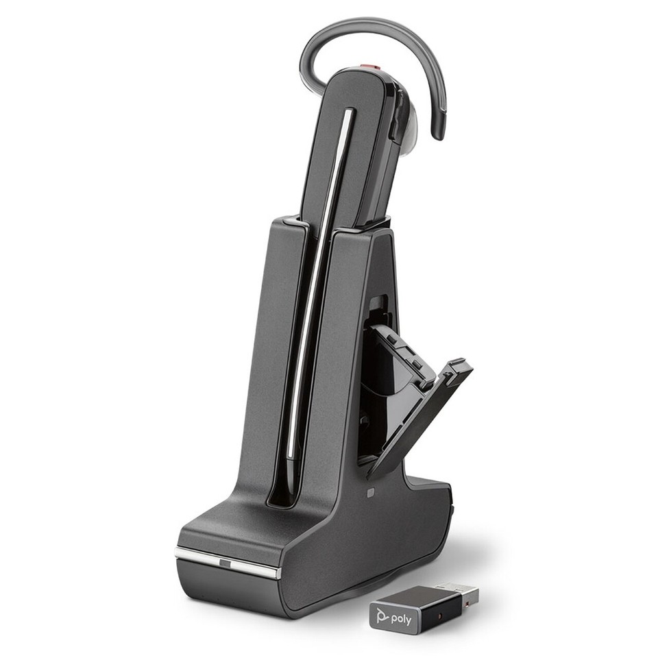 POLY Savi 8245-M UC S8245-M C with D200-M Wireless DECT Single In-Ear ...