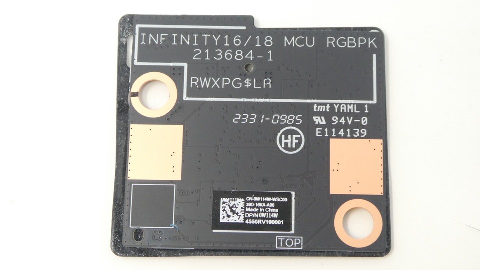 Dell Alienware m18 R1 RGB Per Key/Cherry Keyboard controller board ...