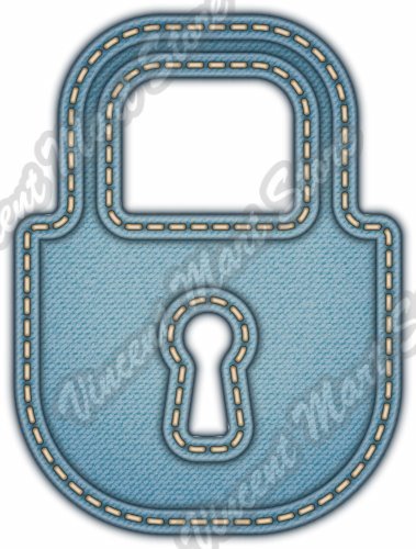 Locksmith Denim Blue Jeans Key Lock Locker Car Bumper Vinyl Sticker ...