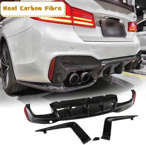 For BMW 5 Series F90 M5 Sedan 2018-2020 REAL CARBON Rear Bumper ...