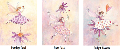 Set of 3 Fairy Art by Robin Rawlings Art Print. Portrait 9.5" x 11.7 ...