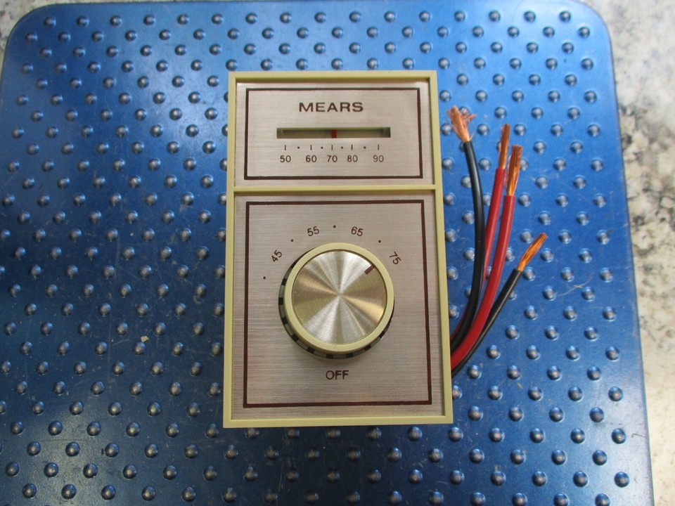 NEW MEARS ELECTRIC HEAT THERMOSTAT M412-WT | eBay