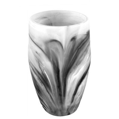 NASHI HOME Nashi Medium Resin Classical Vase, Black Swirl | eBay