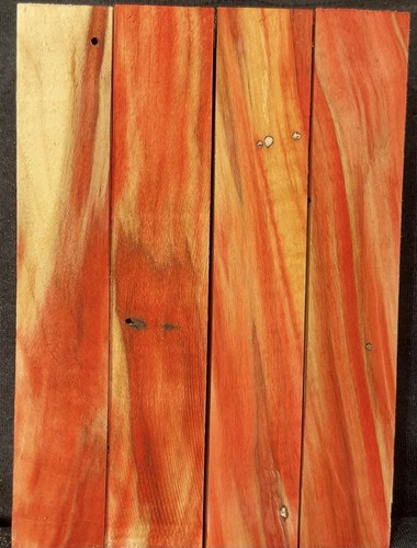 K D Flaming Red BOX ELDER Pen Blanks/KnifeScales 7/8” Sq. X 5 1/4” B-18 ...