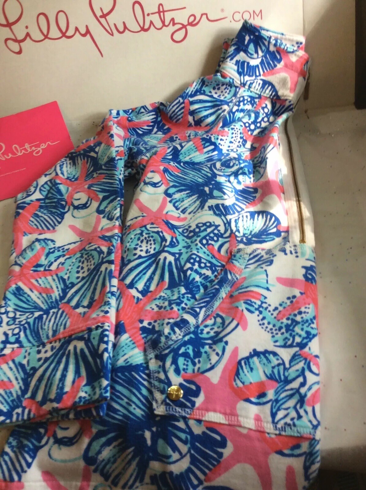 Lilly Pulitzer She She Shells Starfish Skipper Popover | eBay