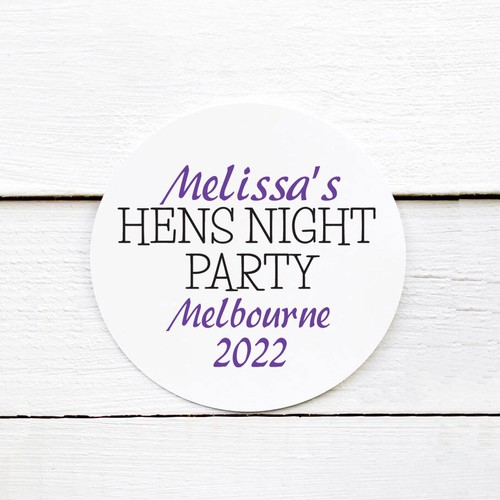 Hens Night Party, Hens Weekend, Bachelorette Personalised Sticker ...