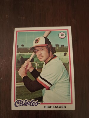 1978 Topps #237 Rich Dauer (EXMT) | eBay