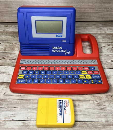 Vintage VTech Talking Whiz Kid Plus (1991) Educational Toy + Brain ...