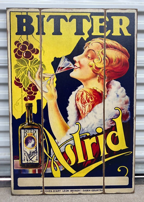 Rustic Style Astrid Wooden Retro Bar Sign Home Decor - 24x36 | eBay