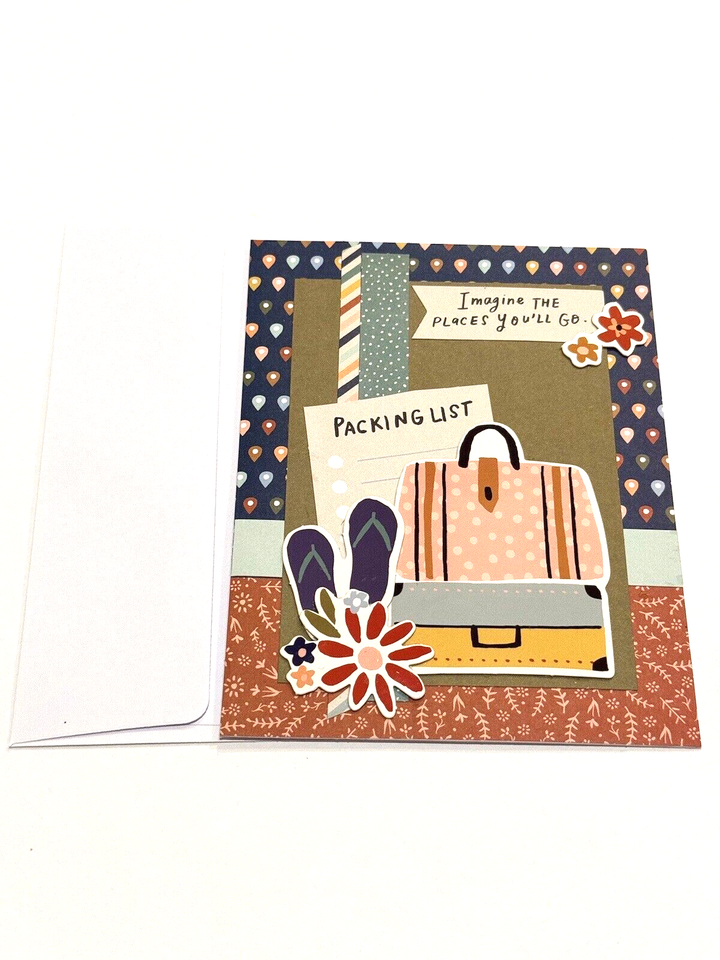 Travel Vacation Vaca Blank Notecard Card Imagine the Places You'll Go ...