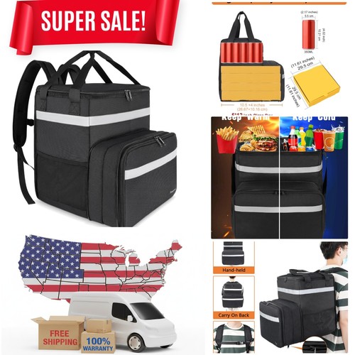 Waterproof Food Delivery Backpack with Expandable Design - Ideal for ...