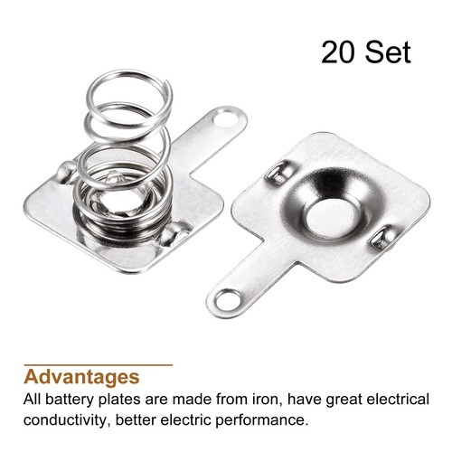 Battery Spring Plate AAA Battery Spring Contact Nickel Plate 10mmx9mm ...