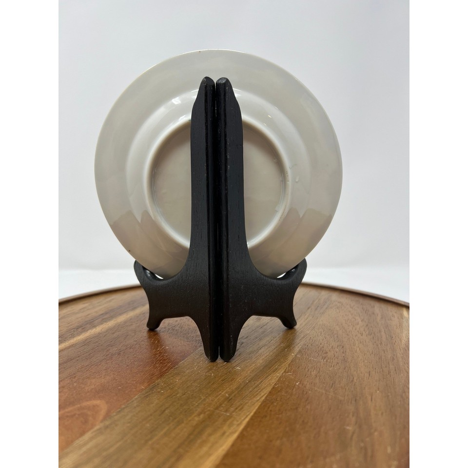 Vintage Decorative Plate Gold Trim Floral Butterfly Design Small Accent ...