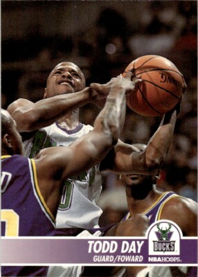 1994-95 NBA Hoops Basketball Card Todd Day Milwaukee Bucks #118 | eBay
