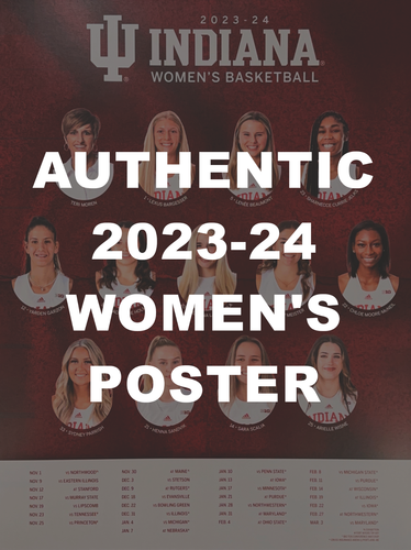Indiana University Hoosiers 2023-24 Women's Basketball Poster Schedule - New | eBay