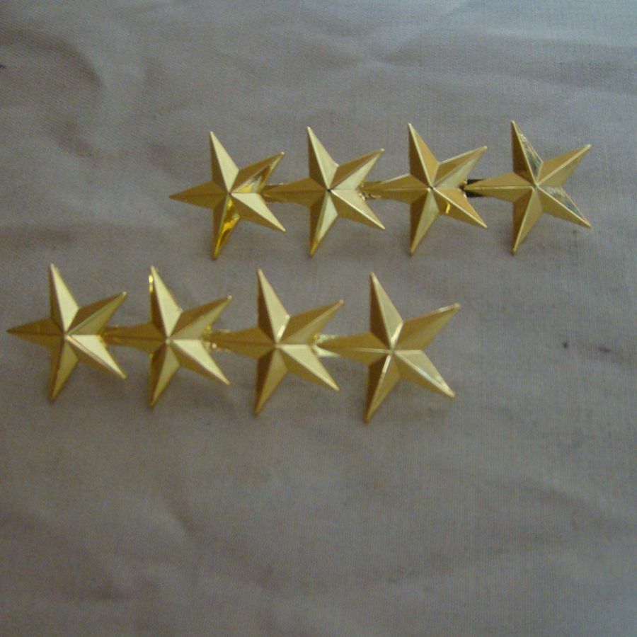 WW2 US ARMY GENERAL OFFICER STARS RANK BADGE METAL LAPEL PIN MILITARY ...