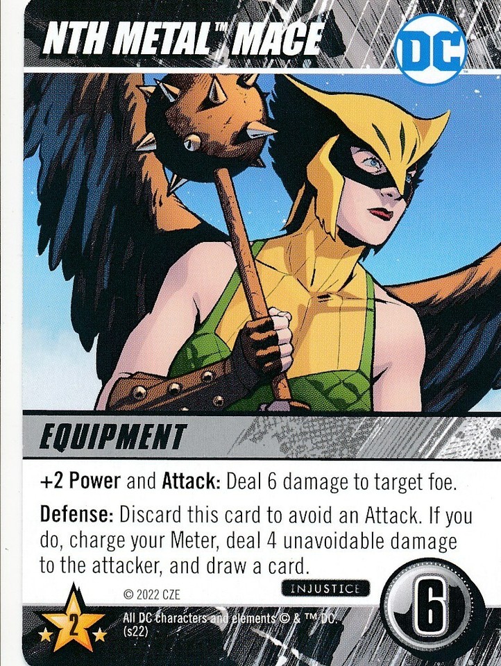 NTH METAL MACE DC Comics Deck Building Game card INJUSTICE HAWKGIRL | eBay
