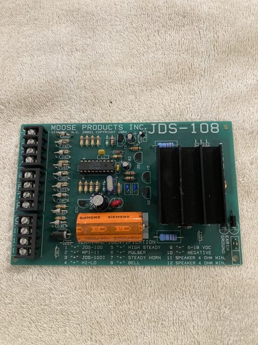 MOOSE / SENTROL JDS-108 Siren Driver 8 Different Sounds for sale online ...