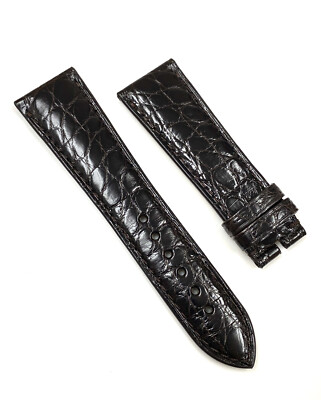 Genuine Chopard 22mm x 18mm Dark Brown Alligator Leather Watch Band ...