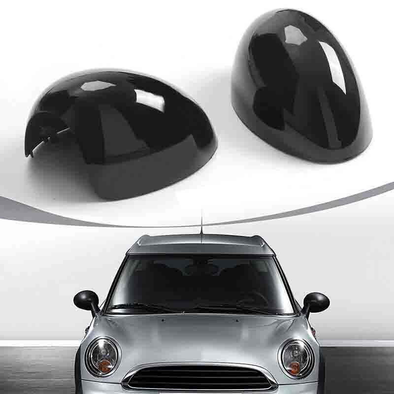 Glossy Black Rearview Mirror Cover For Mini Cooper R55 R56 R57 R58 R59 ...