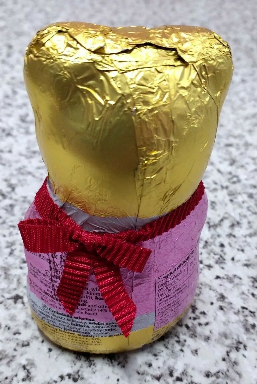 Lindt Premium 100g Chocolate Teddy Pink Jumper, Heart & Bow Gift. Date ...