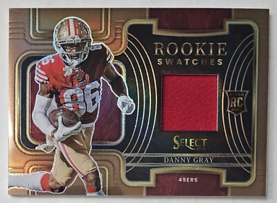 2022 Panini Select Danny Gray Rookie Swatches Patch Copper /49 49ers ...