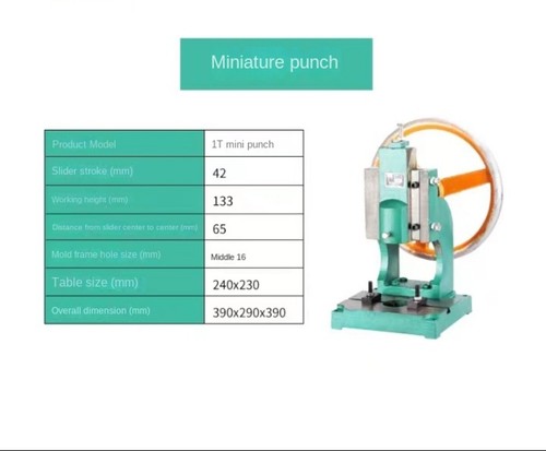 0.5T Small Punch Machine Disc Hand Punching Machine Manual Press ...