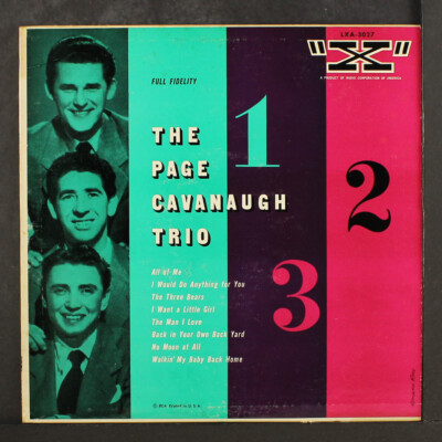 page cavanaugh trio: trio X 12" LP 33 RPM | eBay