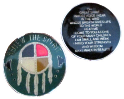 Coin Chip Tri-plate RENEW THE SPIRIT AA NA 12 Step Gift | eBay