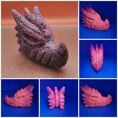 Natural Big Ruby Dragon Carving Crystal Healing Decor Energy Quartz ...