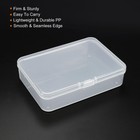 4pcs Clear Storage Container w Hinged Lid 105x75x25mm Plastic ...
