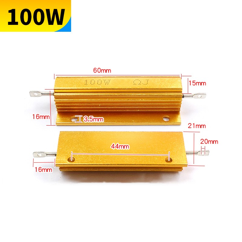 Golden Aluminium Load Resistor Wirewound RX24 5W/10W/25W/50W/100W/200W ...