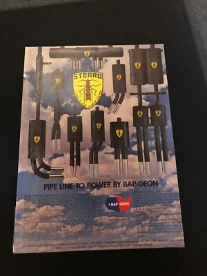 Stebro Exhaust Systems Automotive Original Print Advertising | eBay