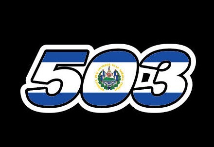 503 Area Code Decal Car Window Laptop Vinyl Sticker El Salvador Guanaco ...