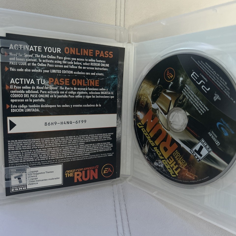 Need for Speed: The Run - Limited Edition (PS3, 2011) CIB w/ inserts ...
