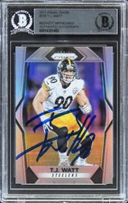 T.J. Watt Football Card Checklist