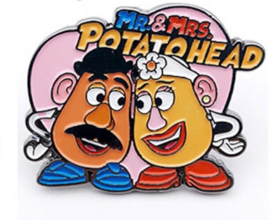 1x Toy Story Mr & Mrs Potato Head Enamel Metal Pin Brooch Badge Lapel ...