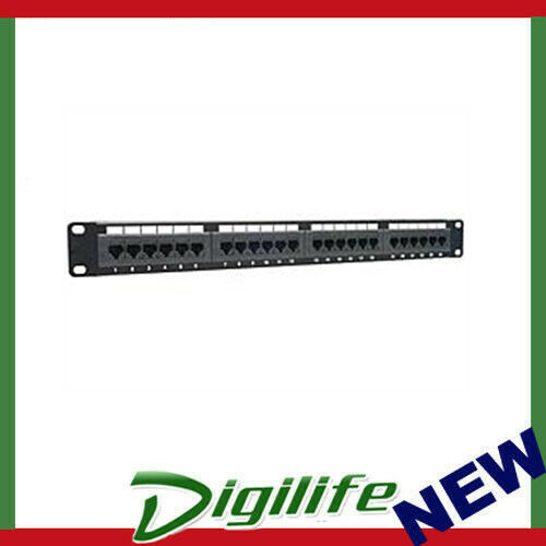 Patch Panels 24 Port Cat 6 Patch Panel 1RU PP-C6-24 | eBay