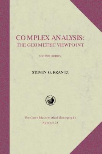 Carus Mathematical Monographs: Complex Analysis : The Geometric ...